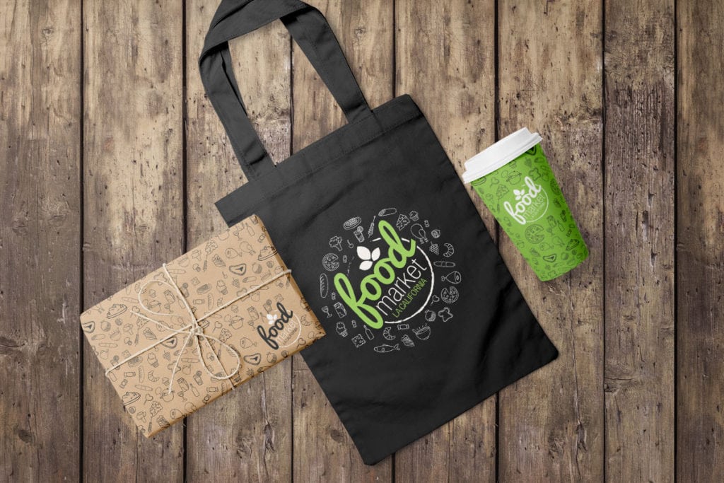 Food Market - Branding + graphic design